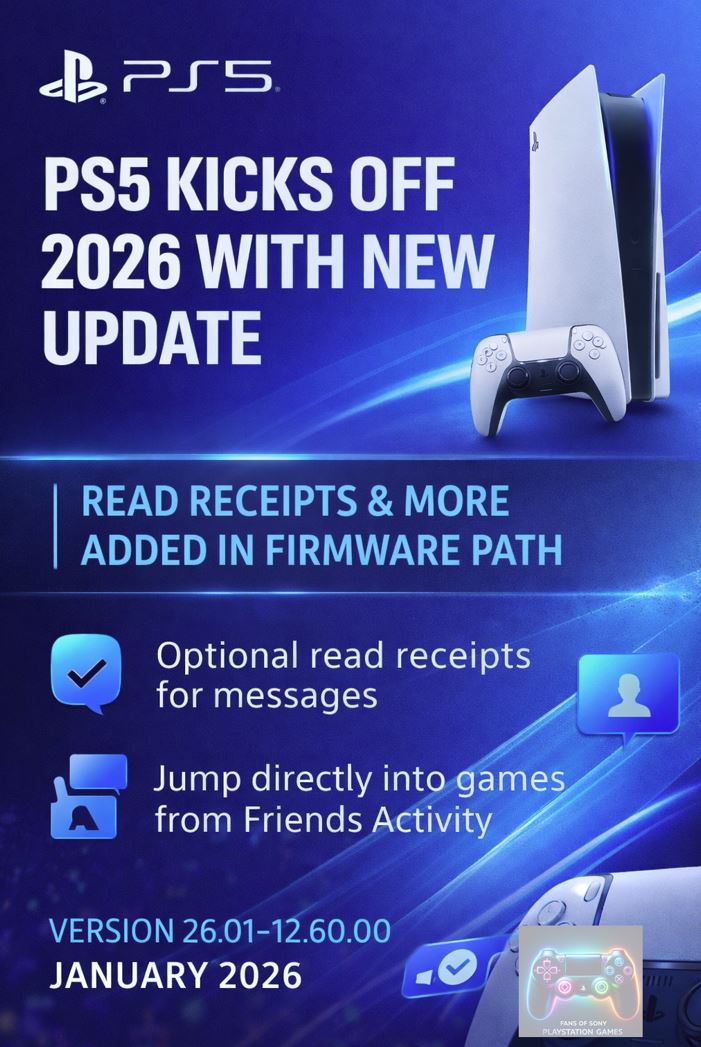 PS5 Kicks Off 2026 With New System Update Features - WrestleSite - Live ...